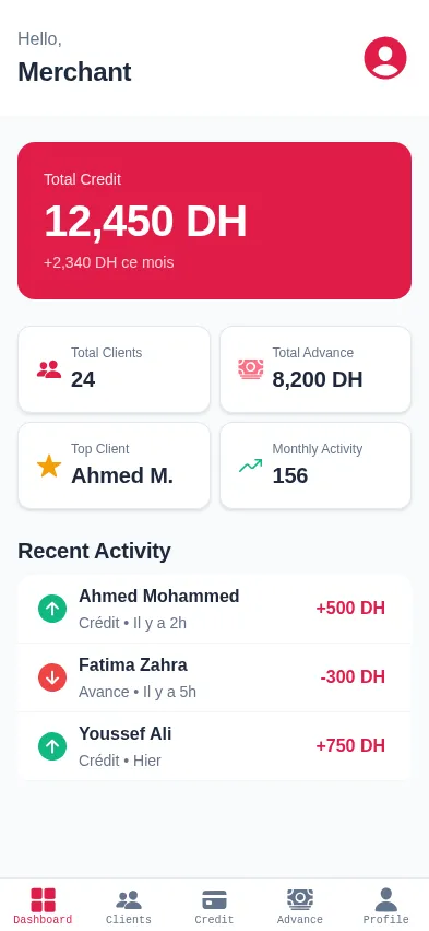 LedgerPro Mobile UI