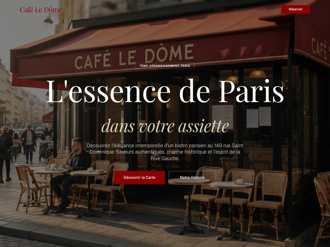 Le Dôme Café Paris Web