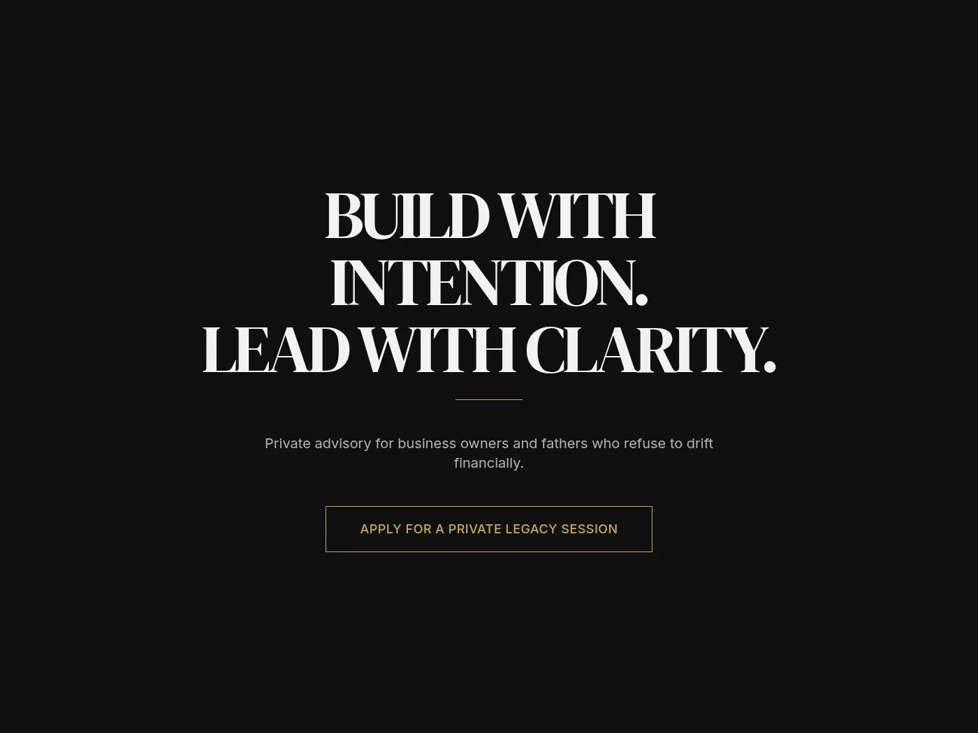 Legacy Advisory Site