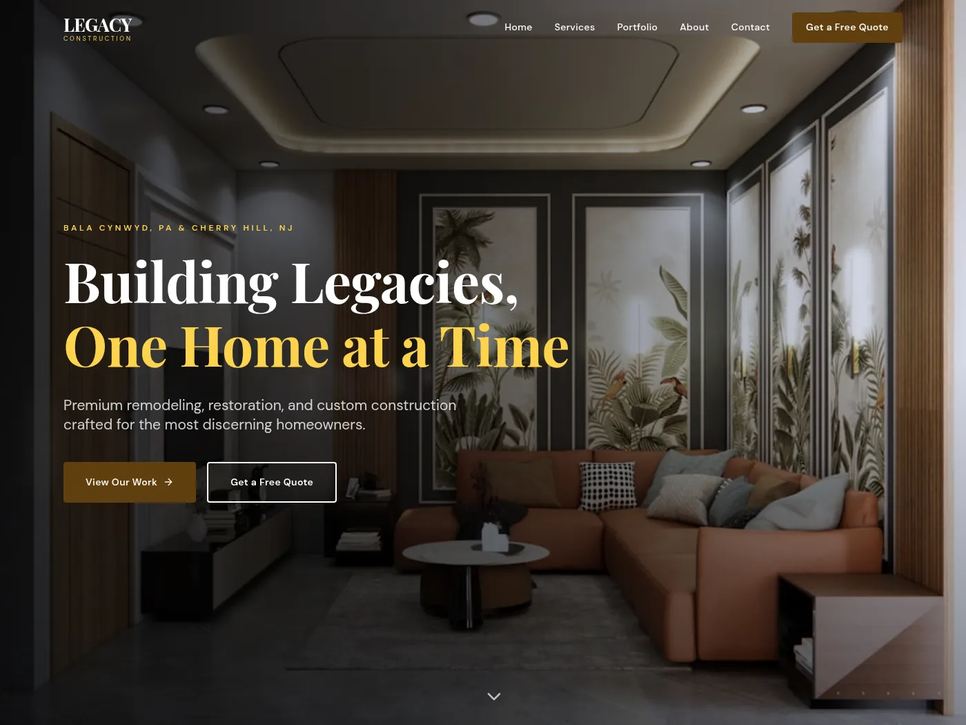 Legacy Construction Web