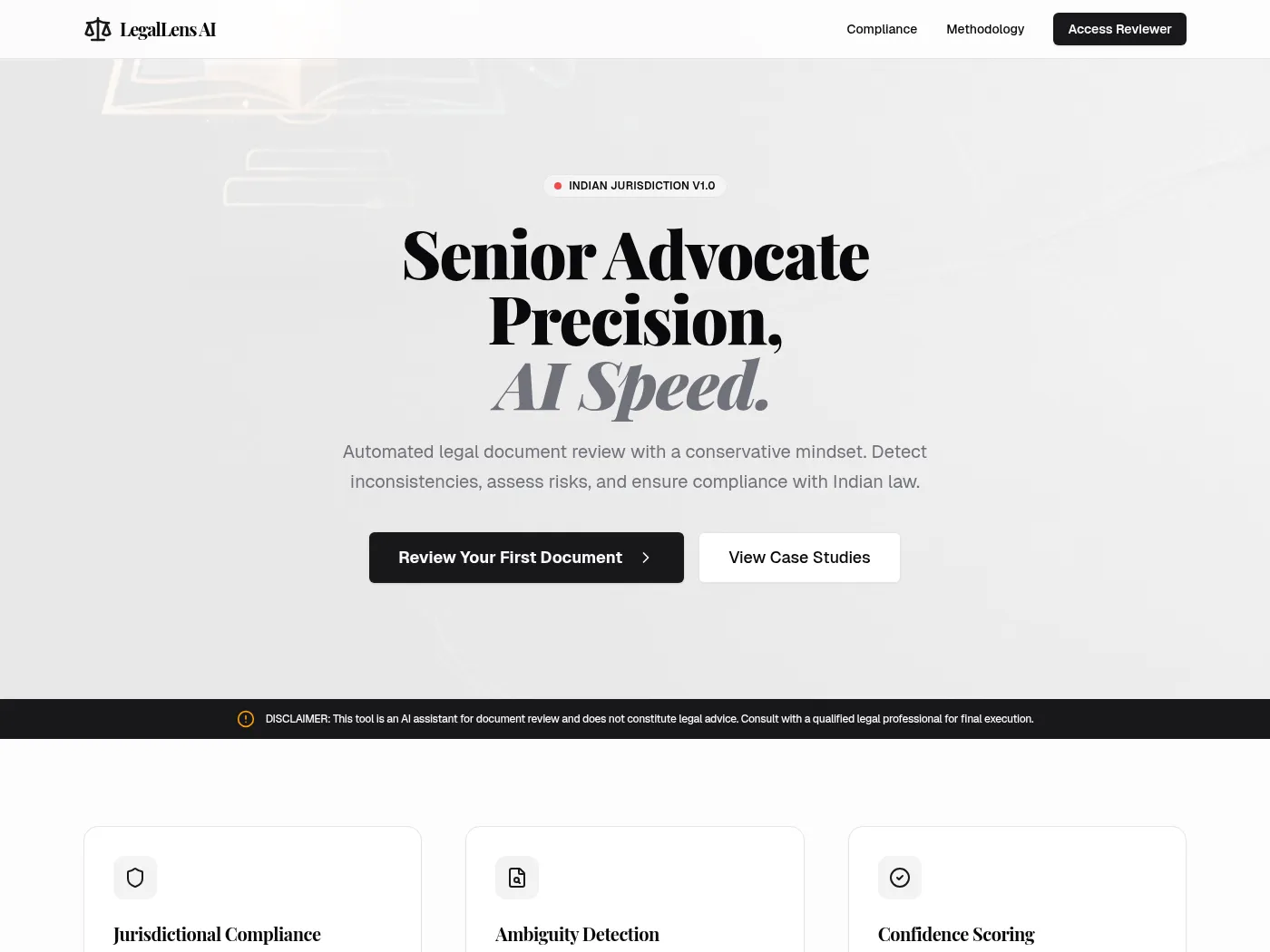 LegalLens AI Reviewer