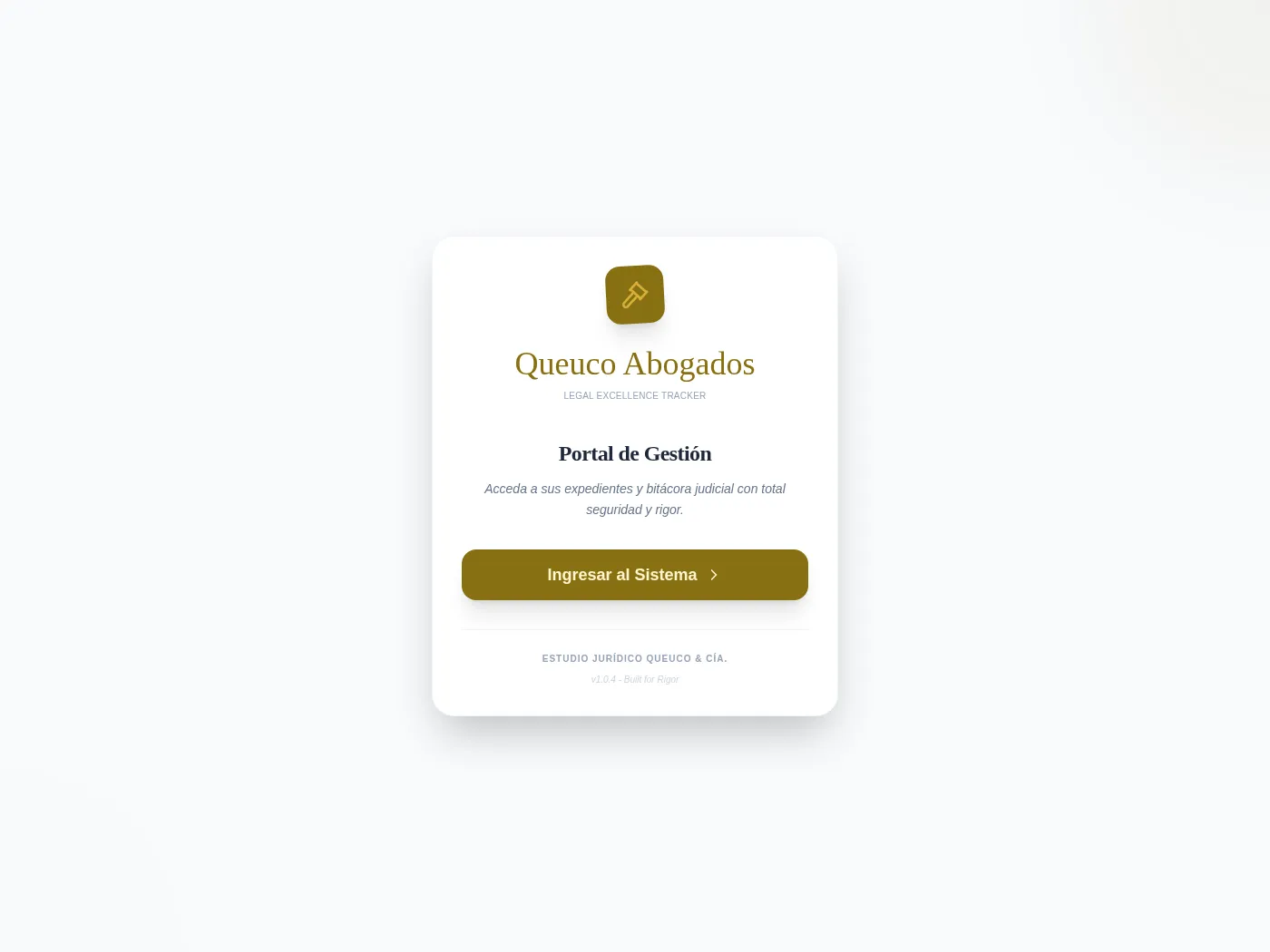 Queuco Legal Tracker