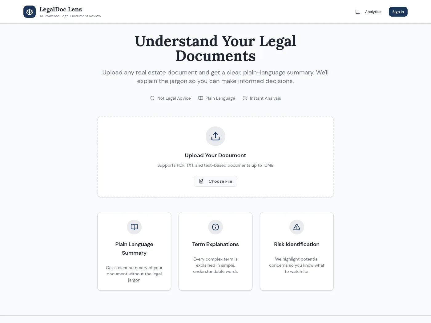 LegalDoc Lens