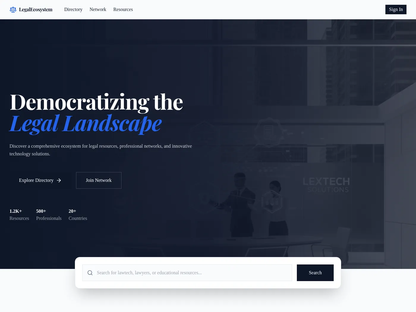 Legal Ecosystem Portal