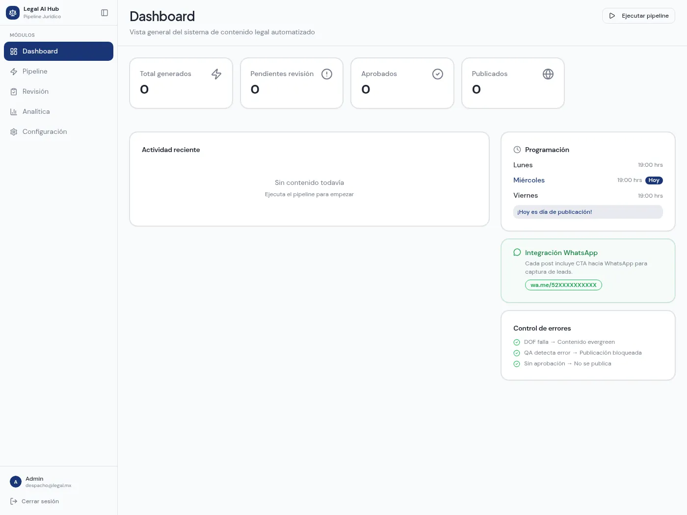 Legal AI Pipeline Hub
