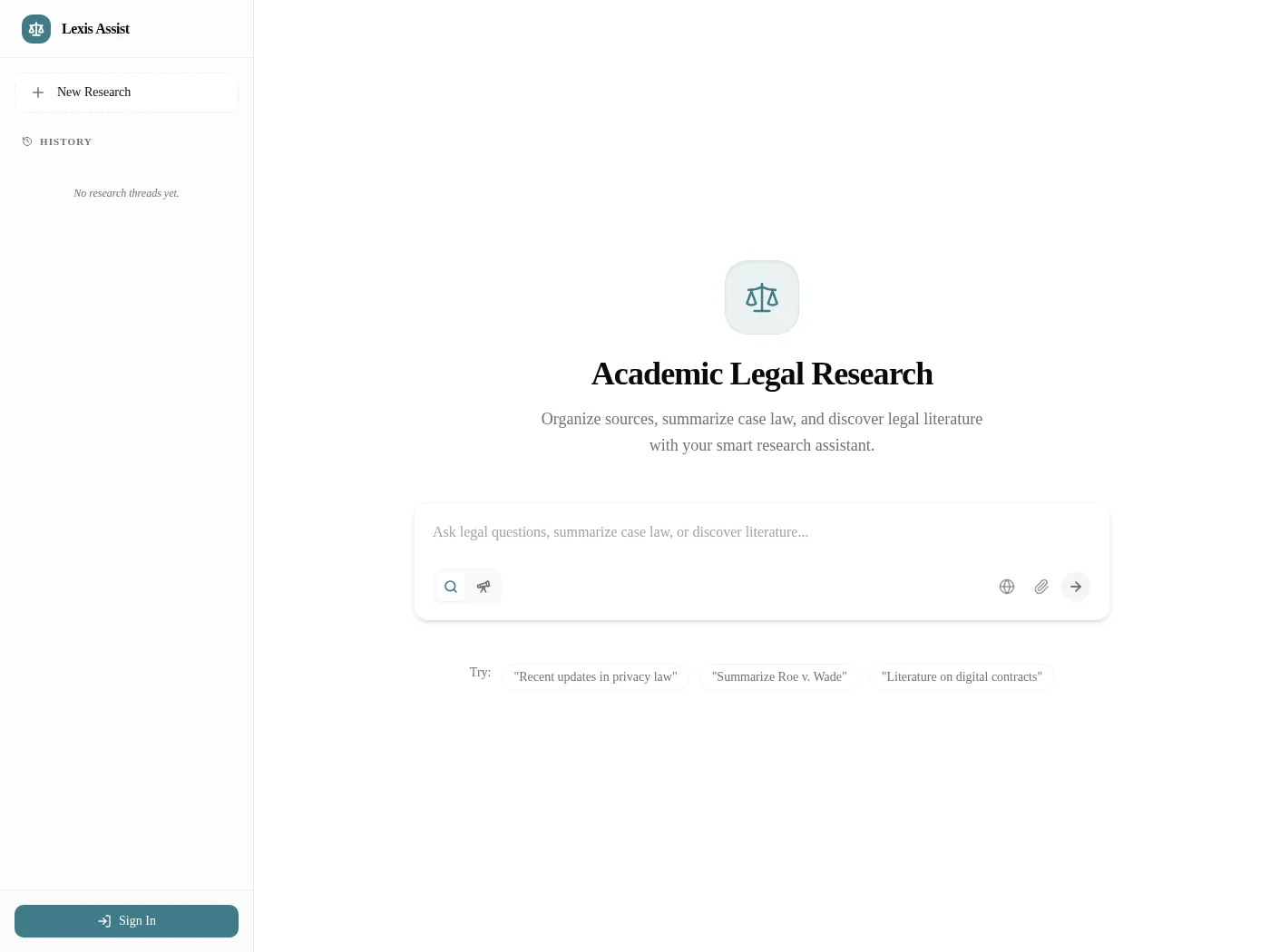 Legal Research Assistant