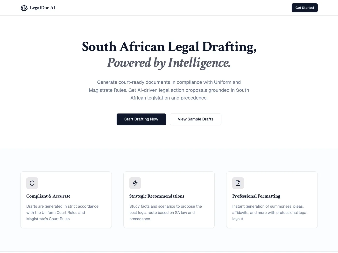 LegalDoc AI Generator