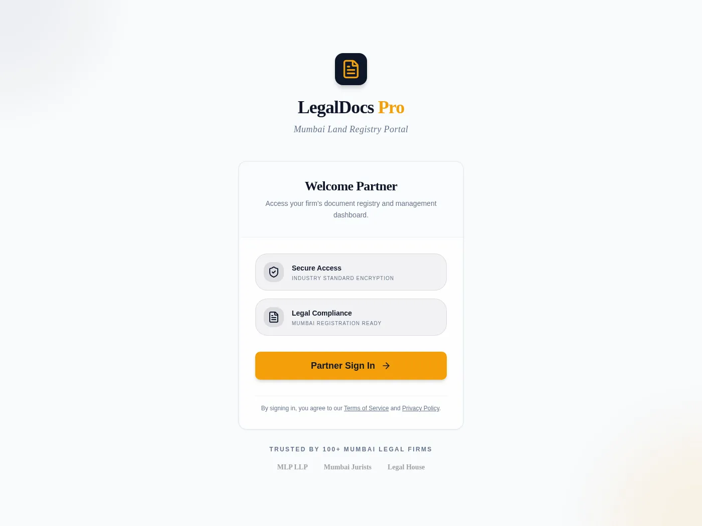 LegalDocs Pro Portal