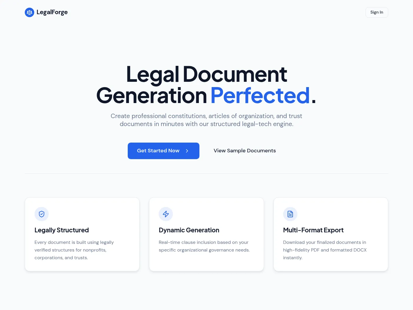 LegalForge SaaS Platform