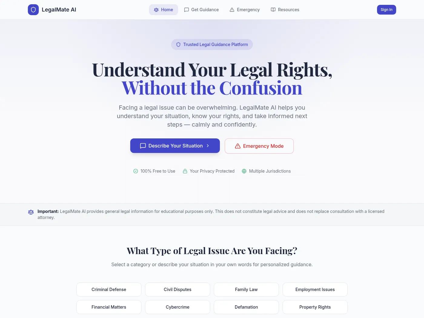 LegalMate AI Platform