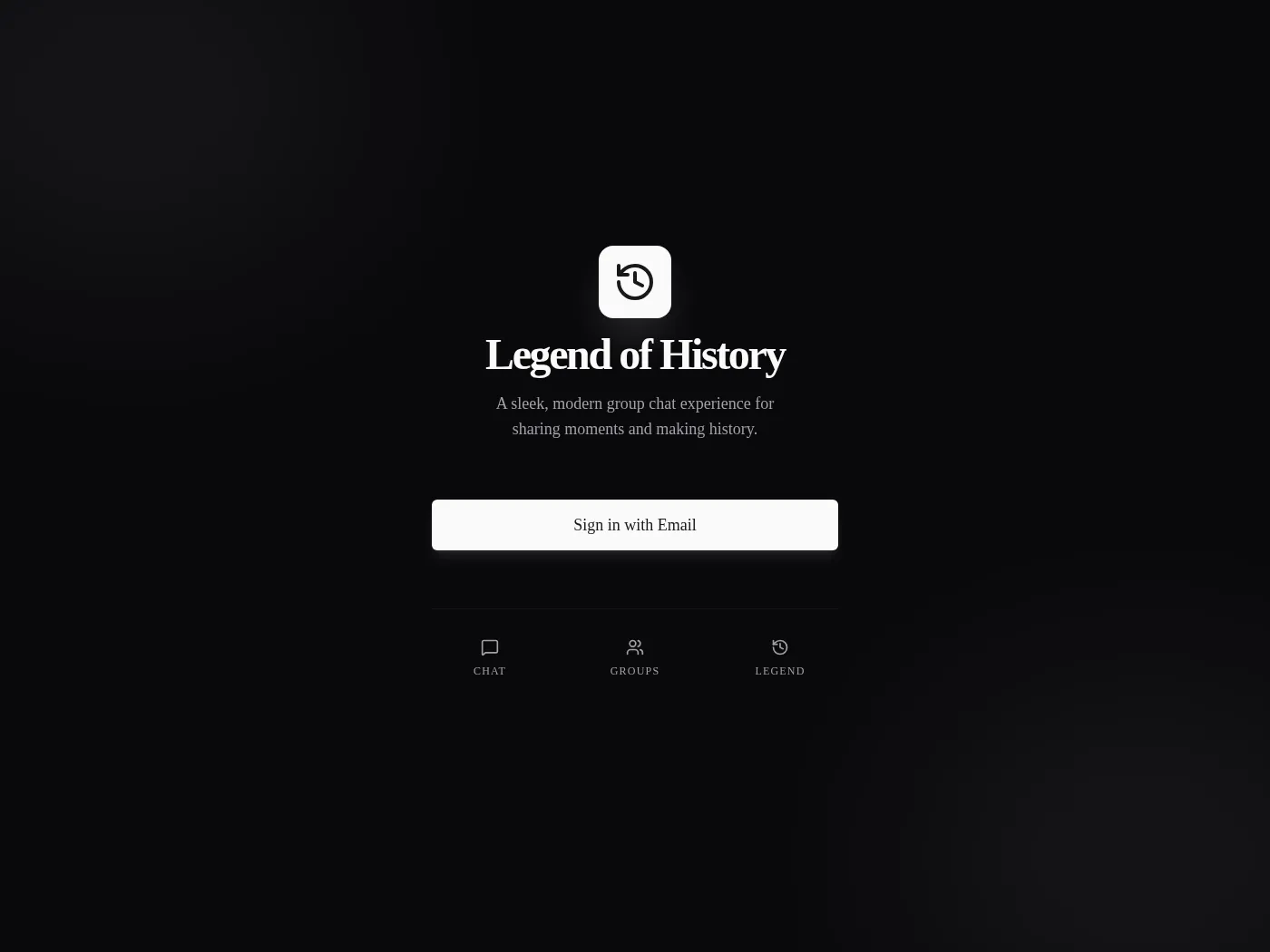Legend of History Chat