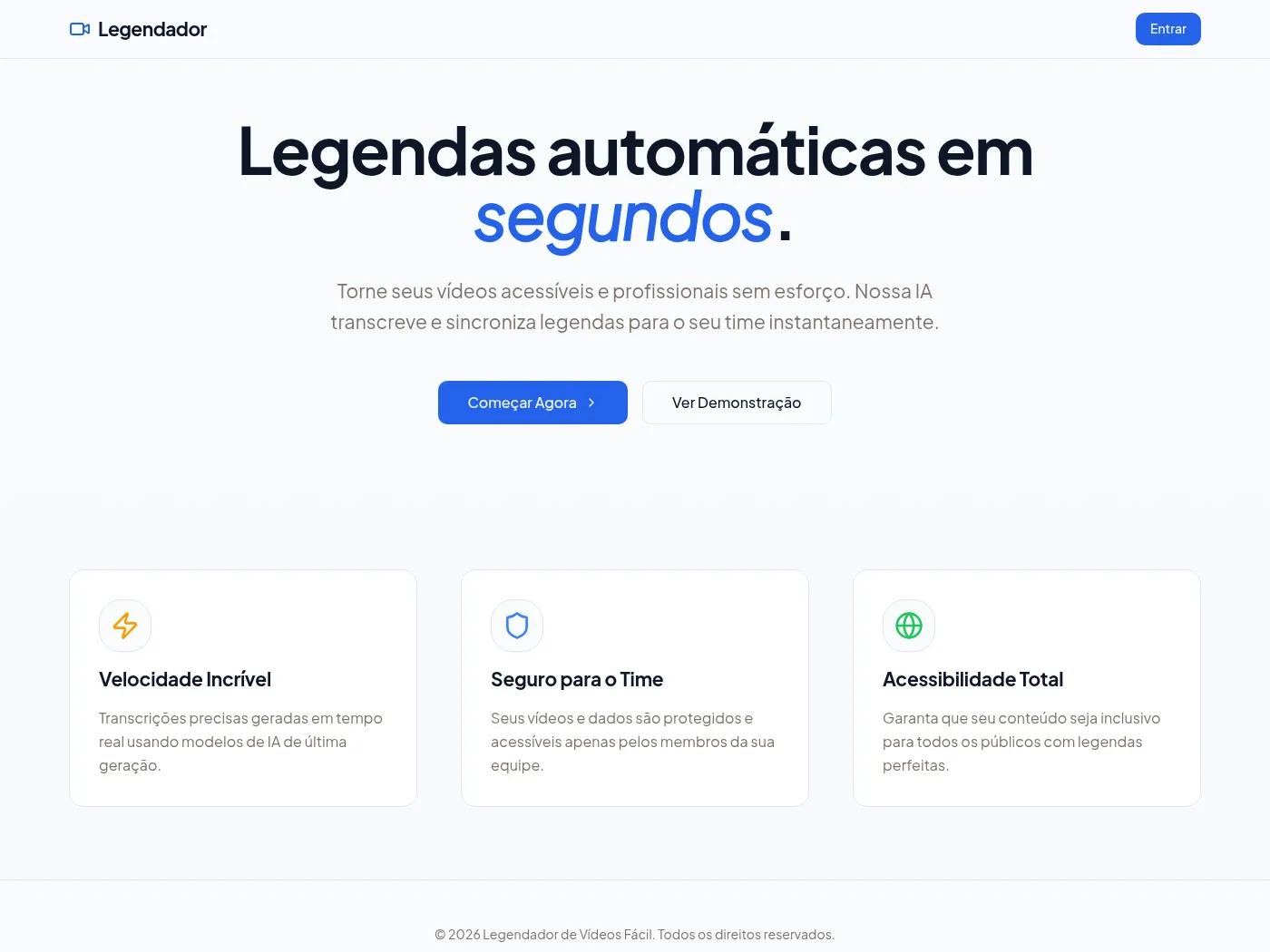 Legendador de Vídeos Fácil