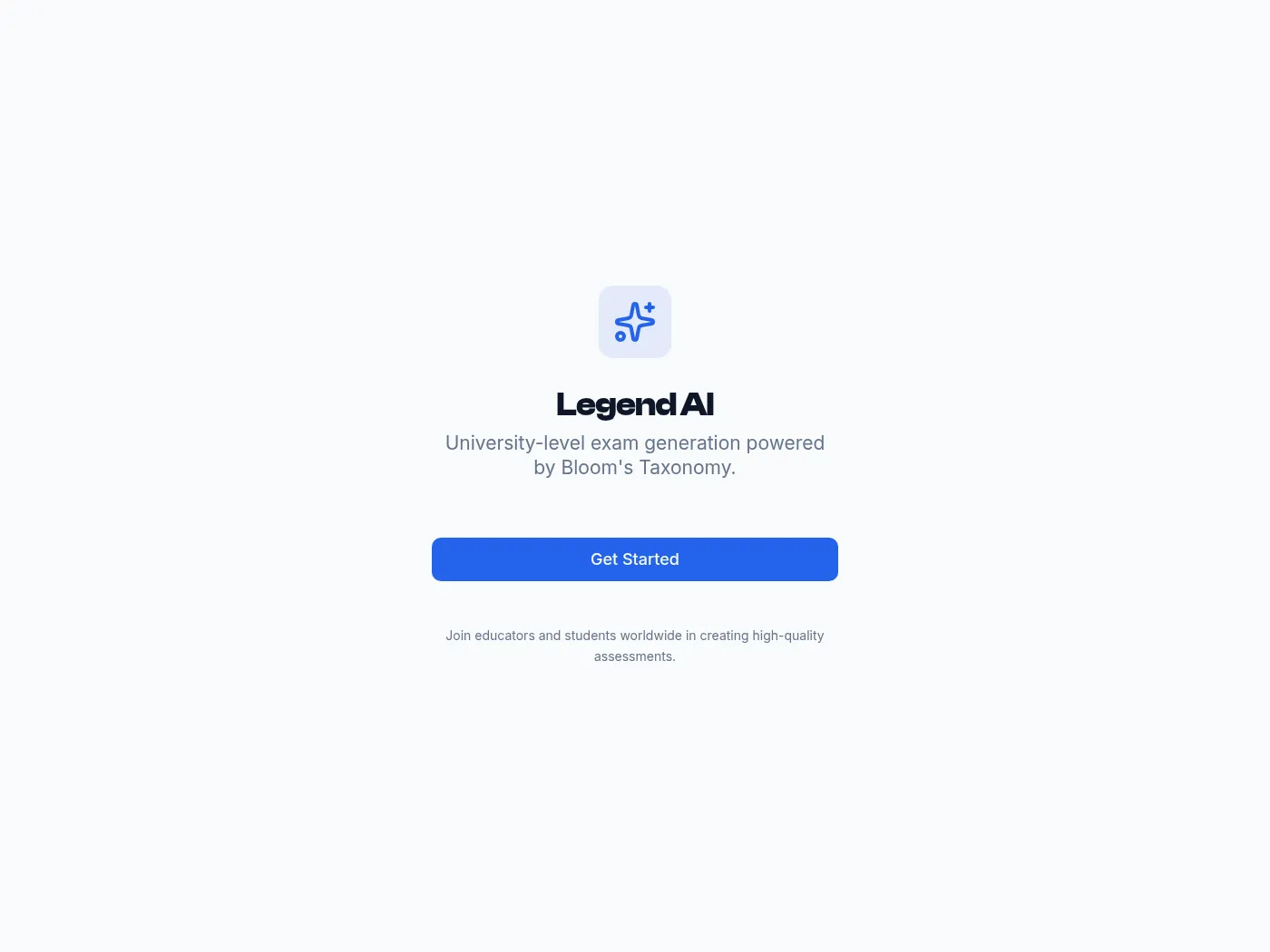 Legend AI Exam Generator