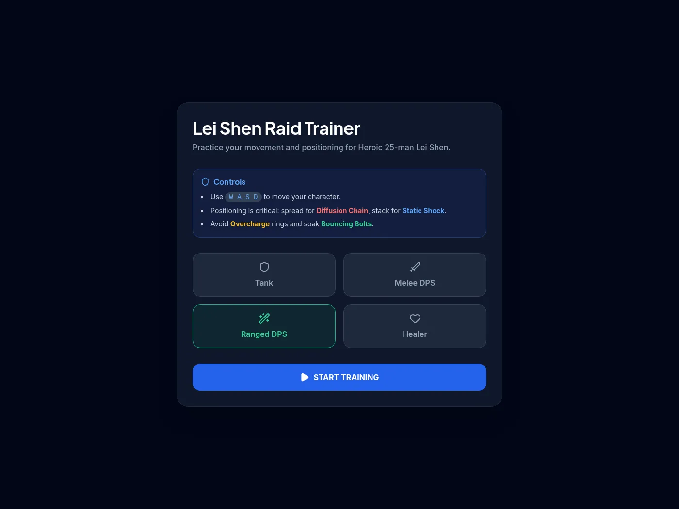 Lei Shen Raid Trainer