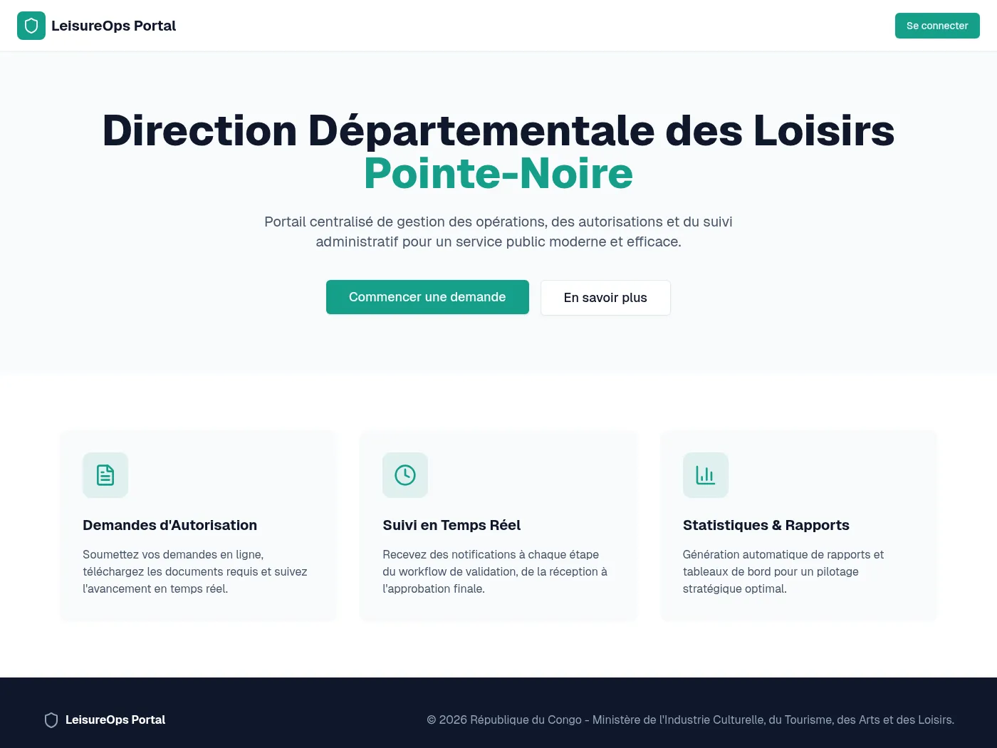 LeisureOps Portal
