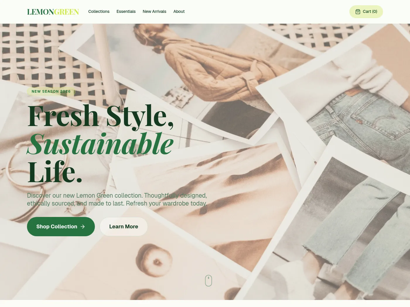 Lemon Green Clothing Site