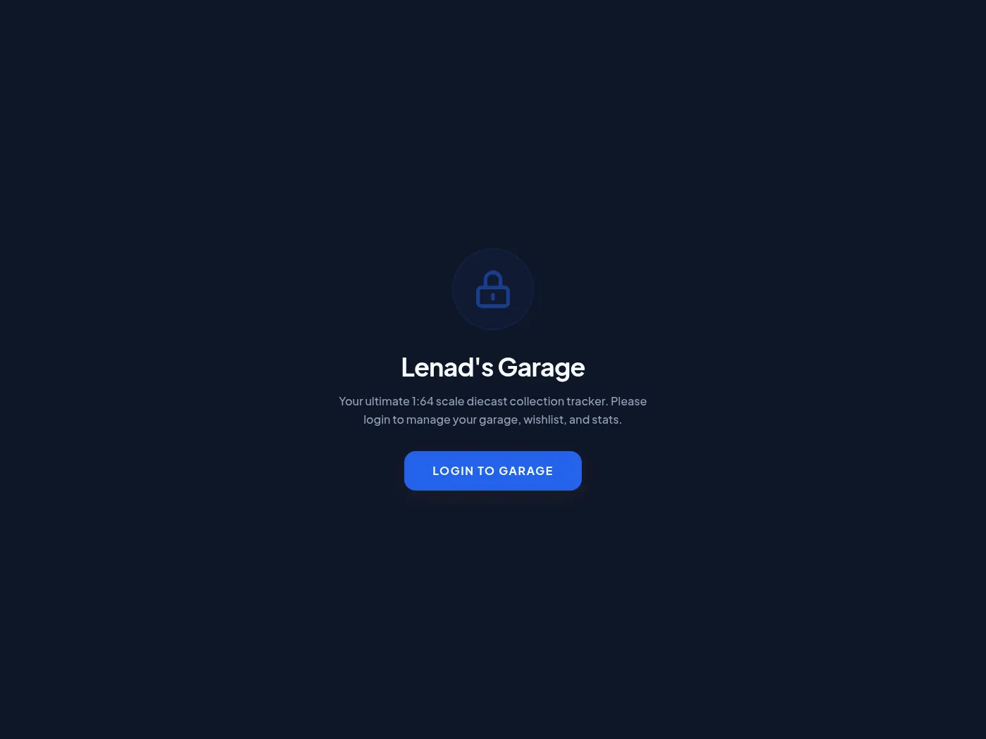 Lenad's Garage Diecast Tracker