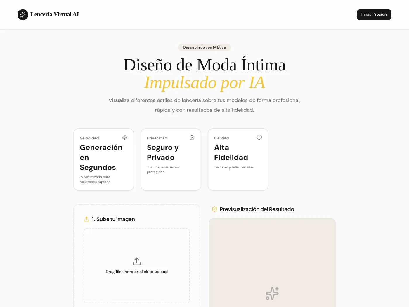 Lencería Virtual AI