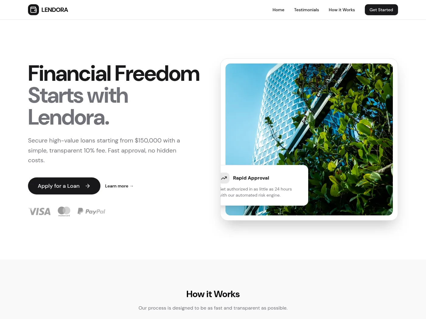 Lendora Loan Platform
