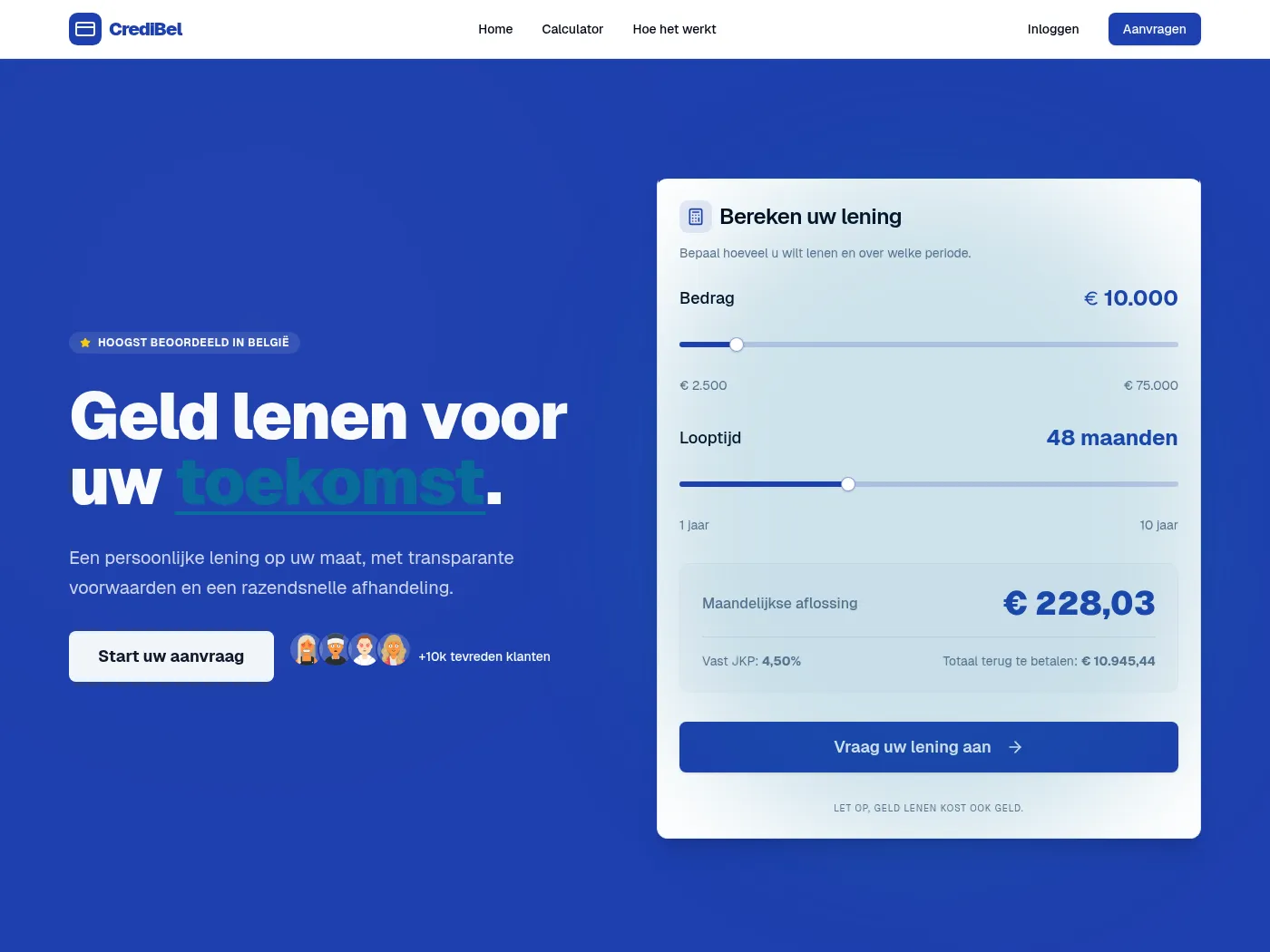 Persoonlijke Lening App