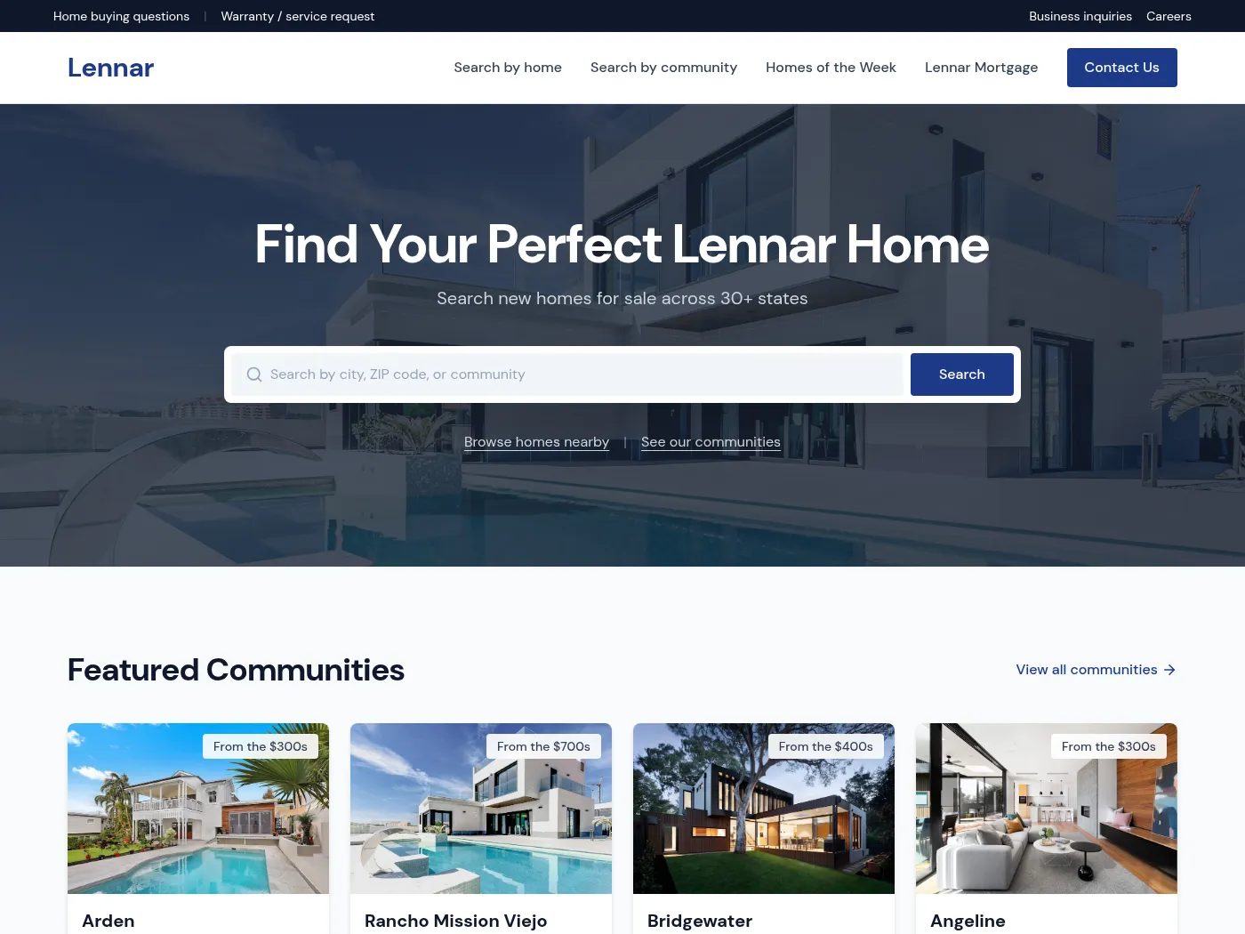 Lennar Clone Web