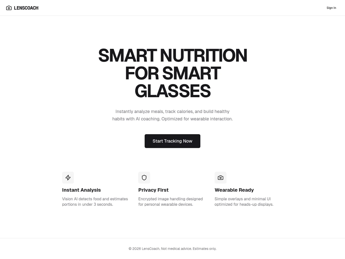 LensCoach Nutrition Assistant