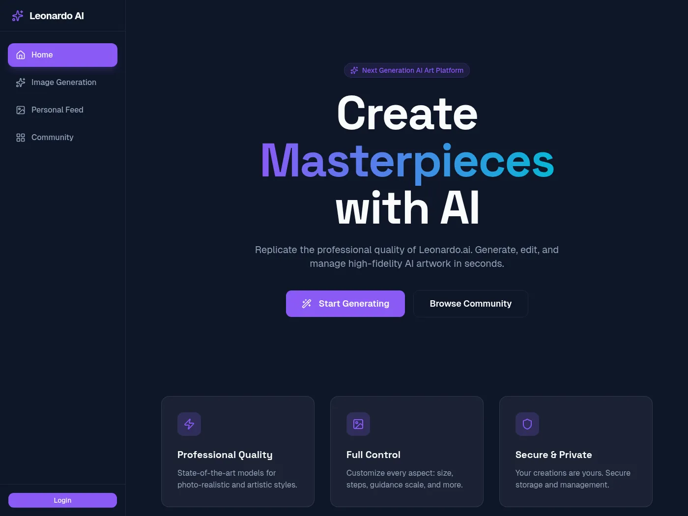 Leonardo AI Clone