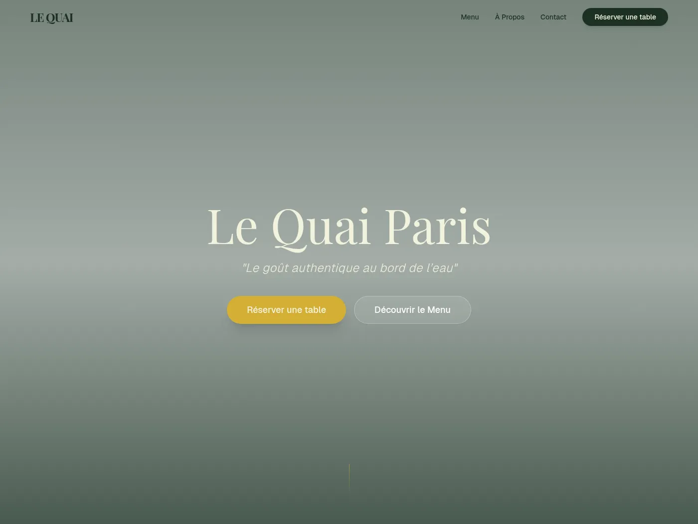 Le Quai Paris Website