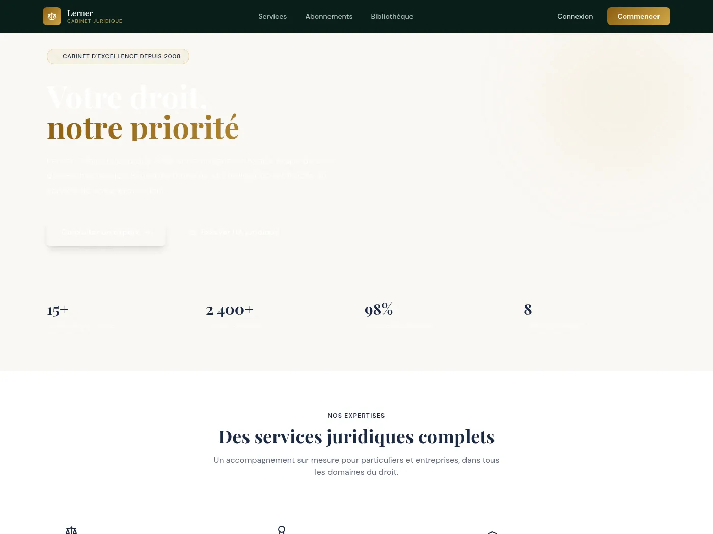 Lerner Cabinet Juridique