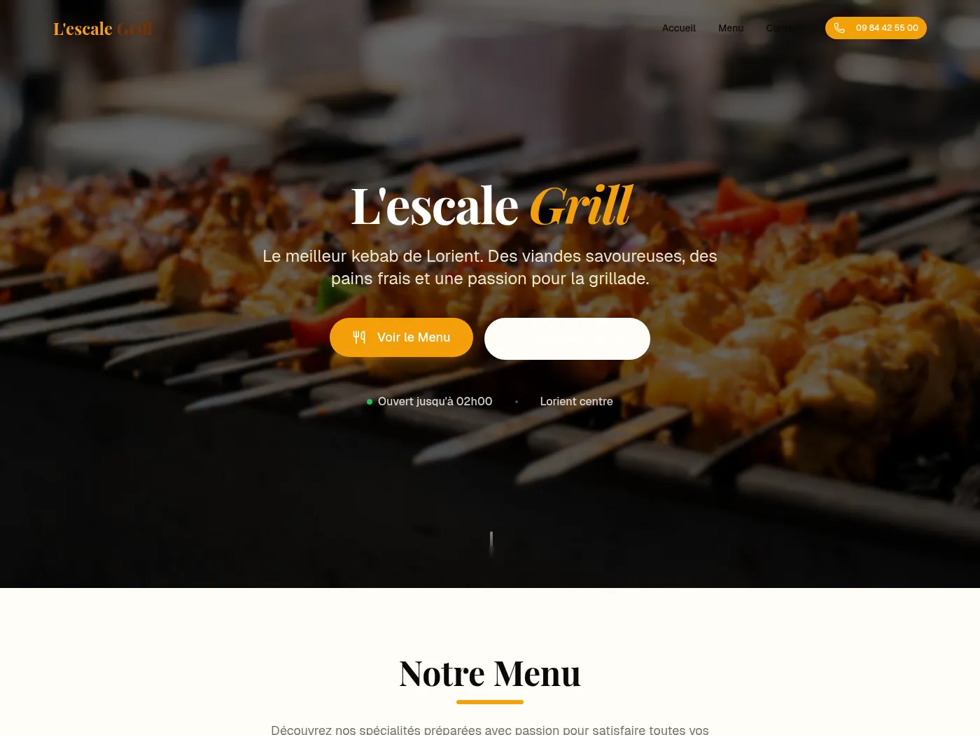 L'escale Grill Vitrine