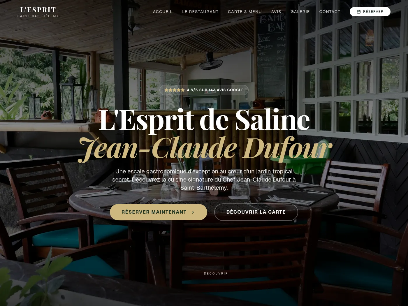L'Esprit Fine Dining Web