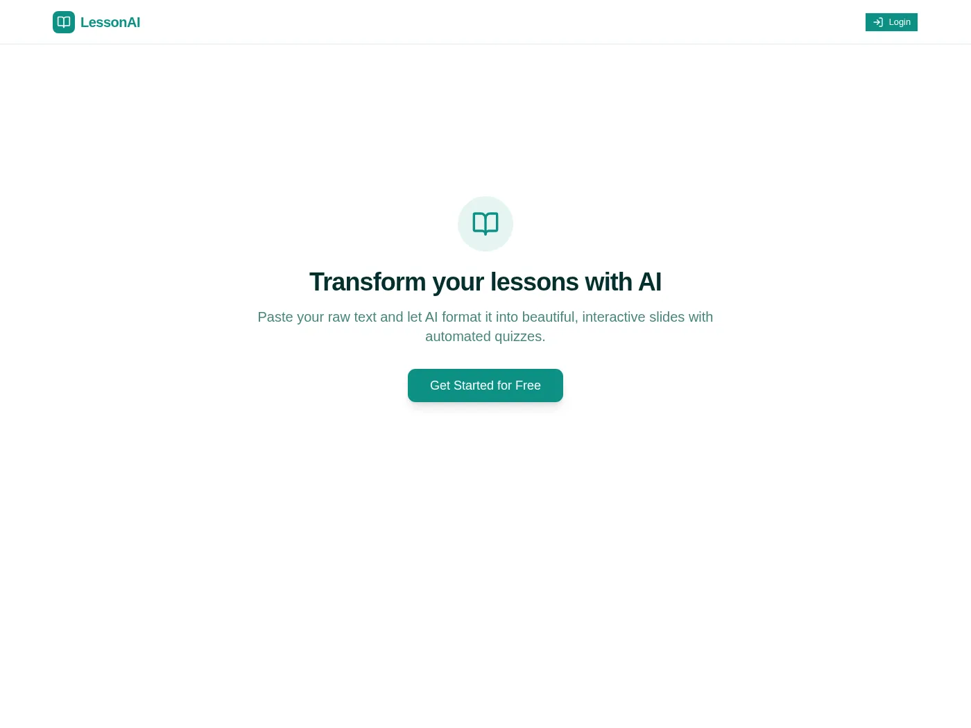 LessonAI Slides