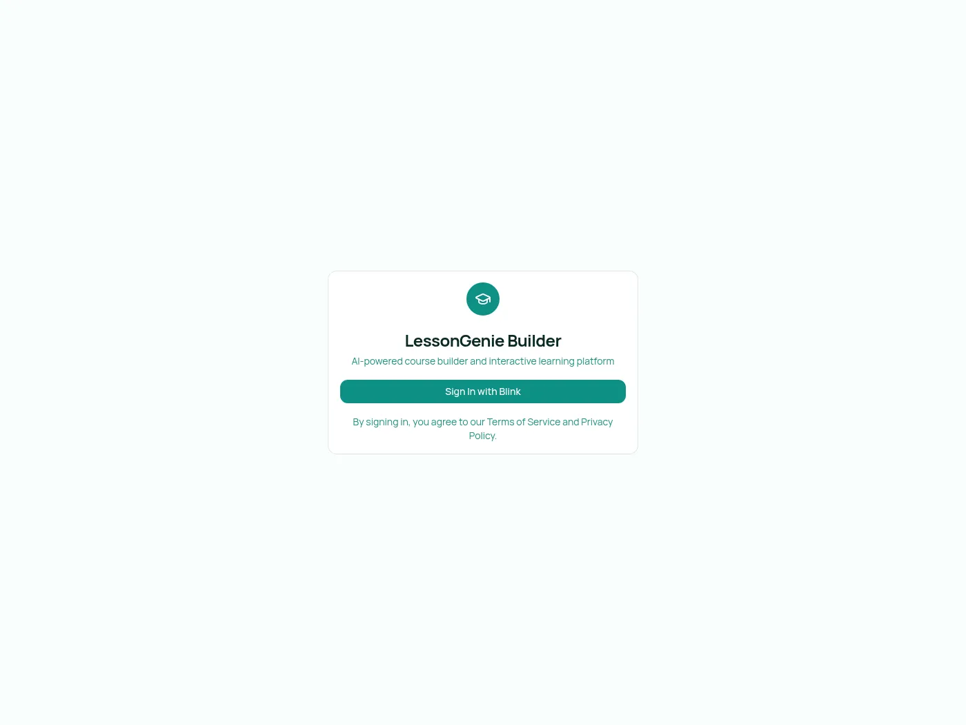 LessonGenie Builder