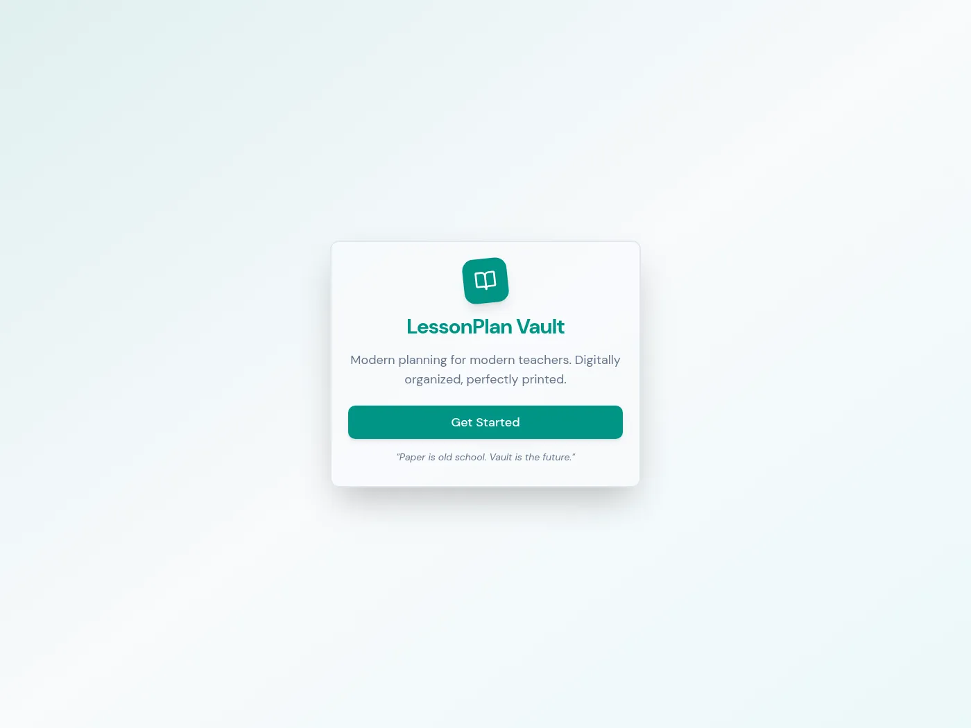 LessonPlan Vault