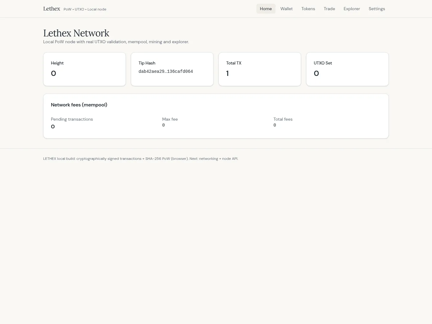 Lethex Blockchain Platform