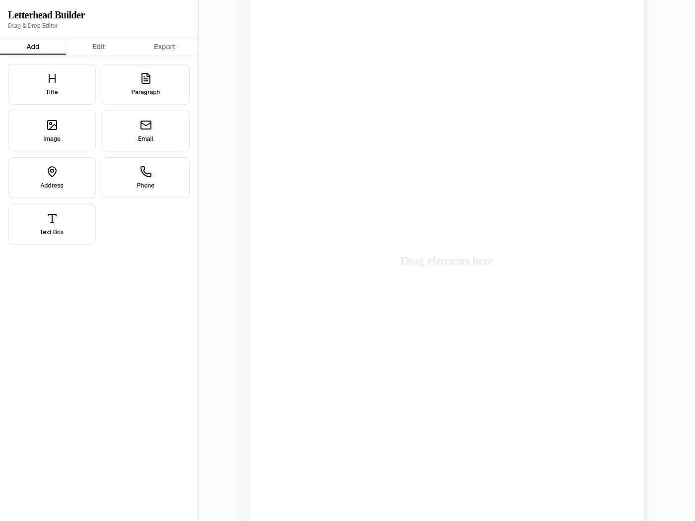Letterhead Builder