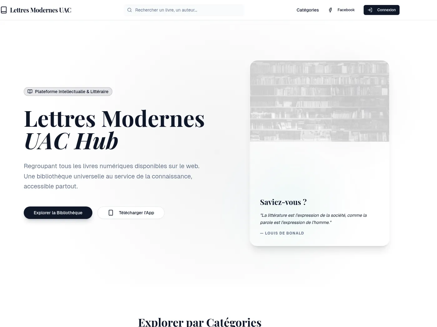 Lettres Modernes UAC Hub