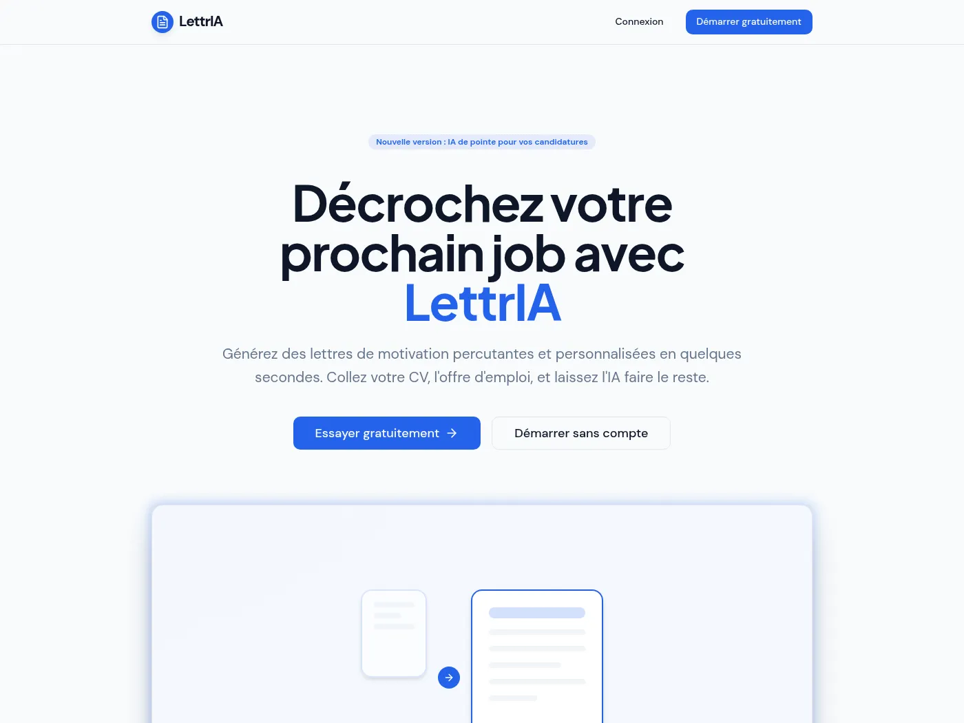 LettrIA Cover Letter AI