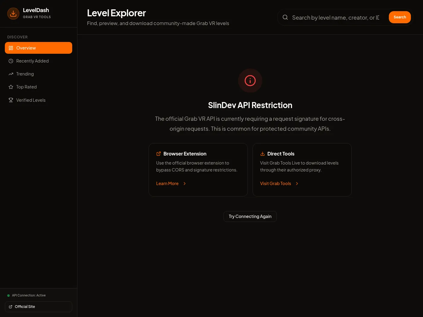 Level Download Dashboard