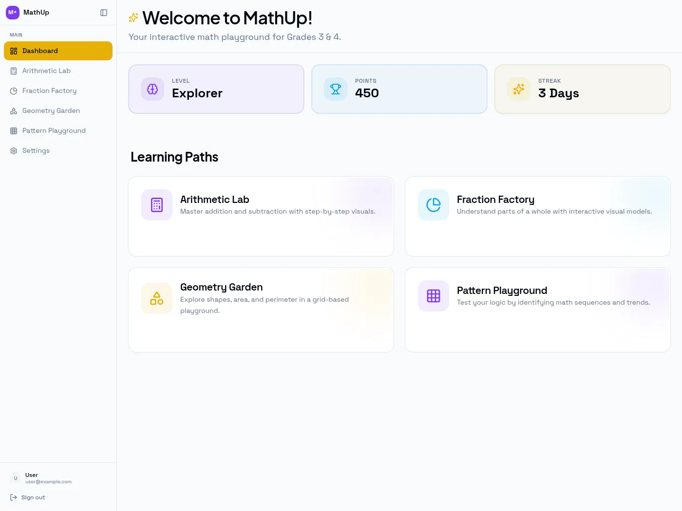 Level Up Math Calculator