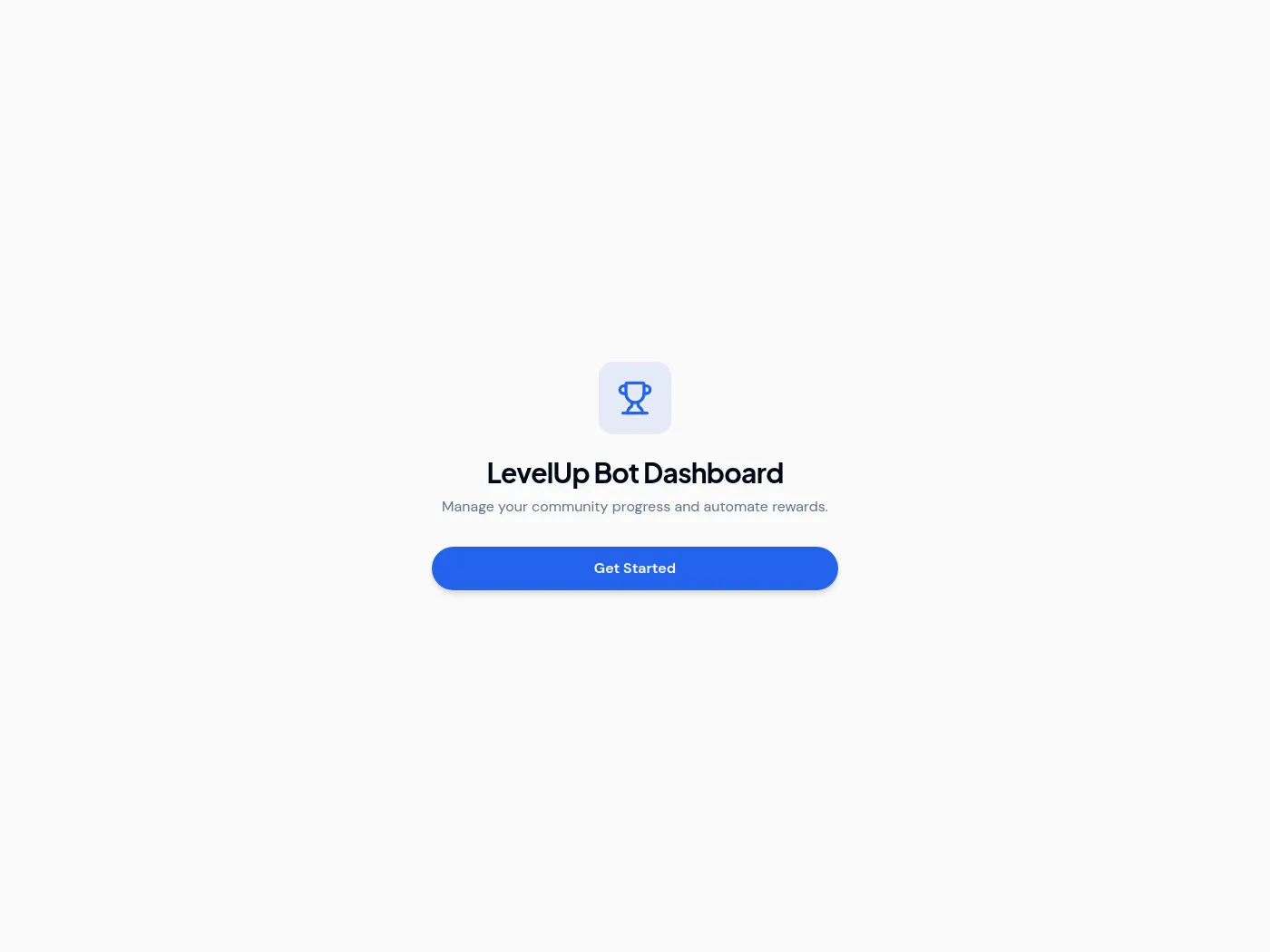 Level Up Bot Dashboard