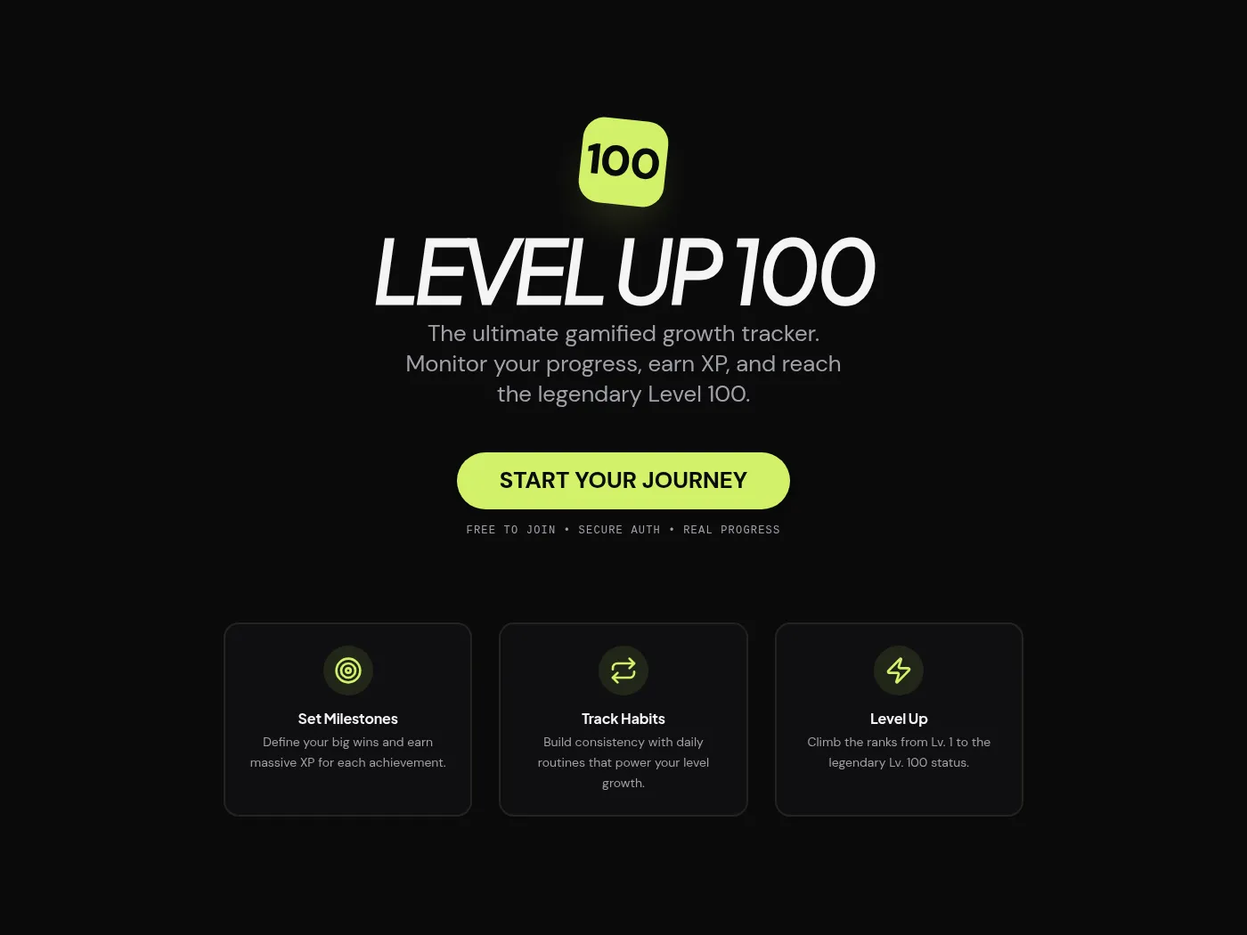 Level Up 100 Tracker