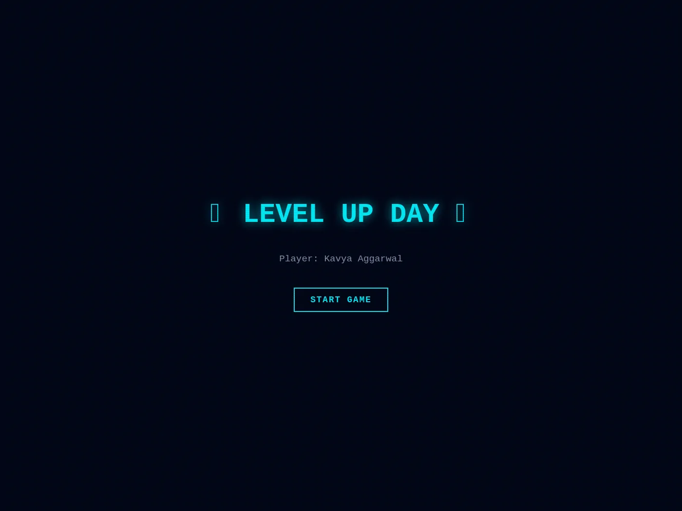 Level Up Birthday Site