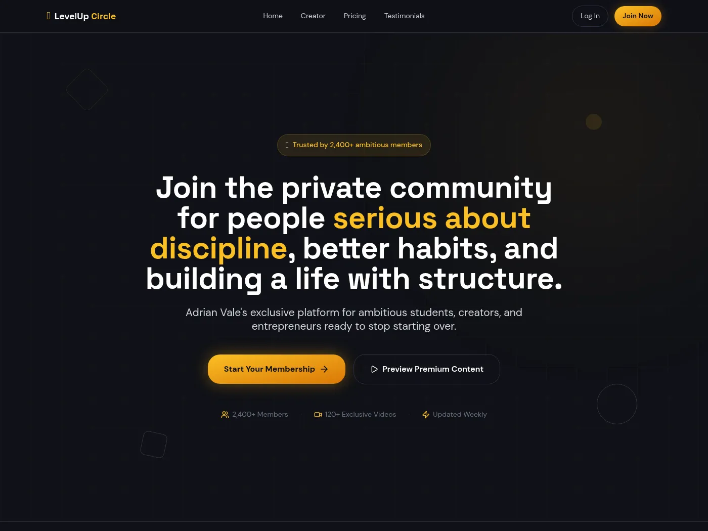 LevelUp Circle Platform