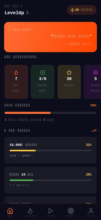 LevelUp: Personal Growth App