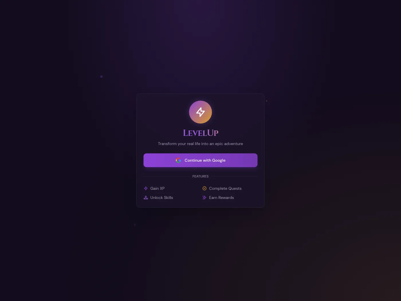LevelUp RPG Life Tracker