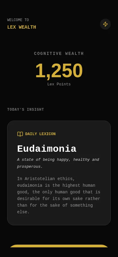 Lex Wealth App