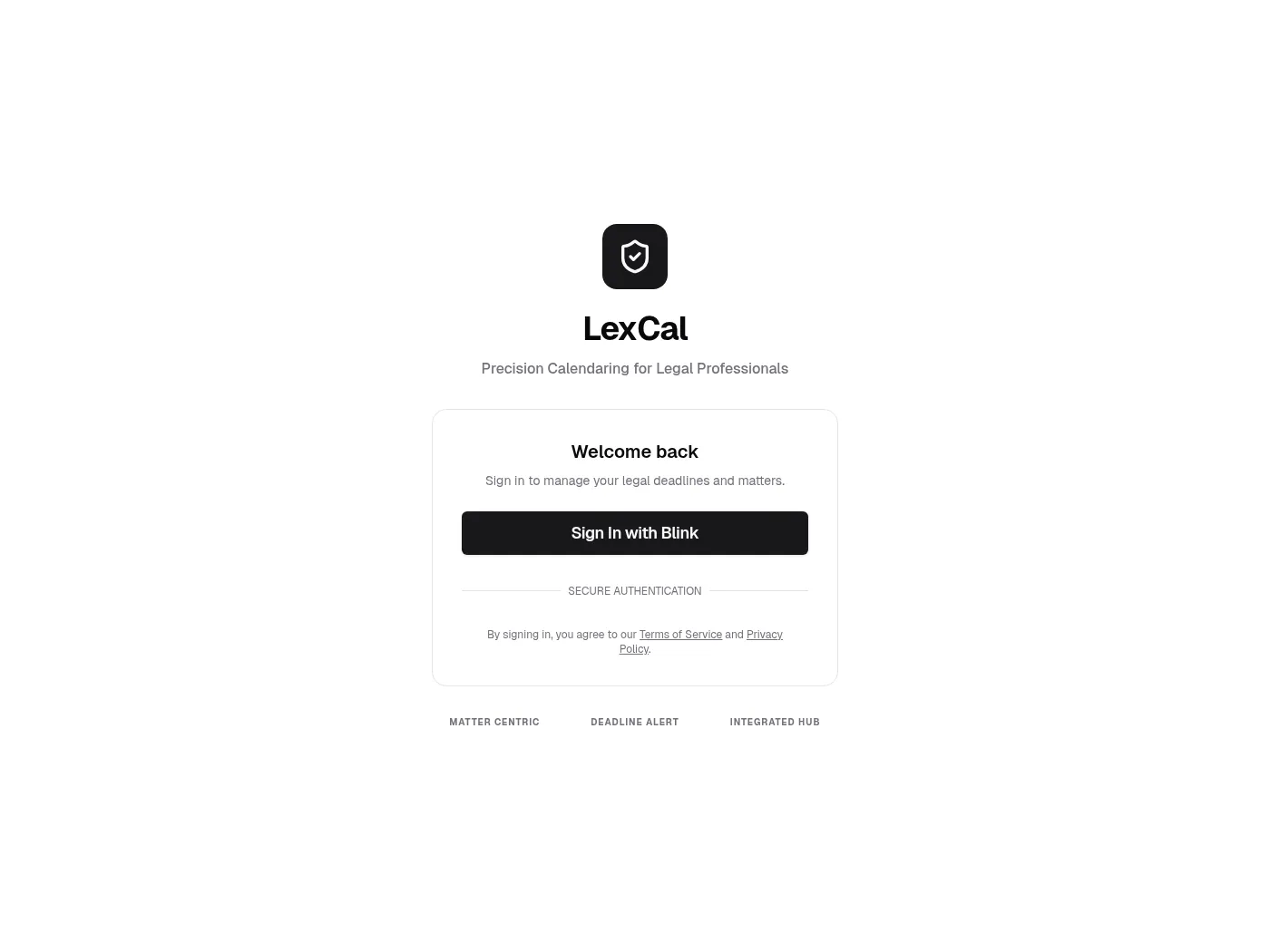LexCal Legal Calendar