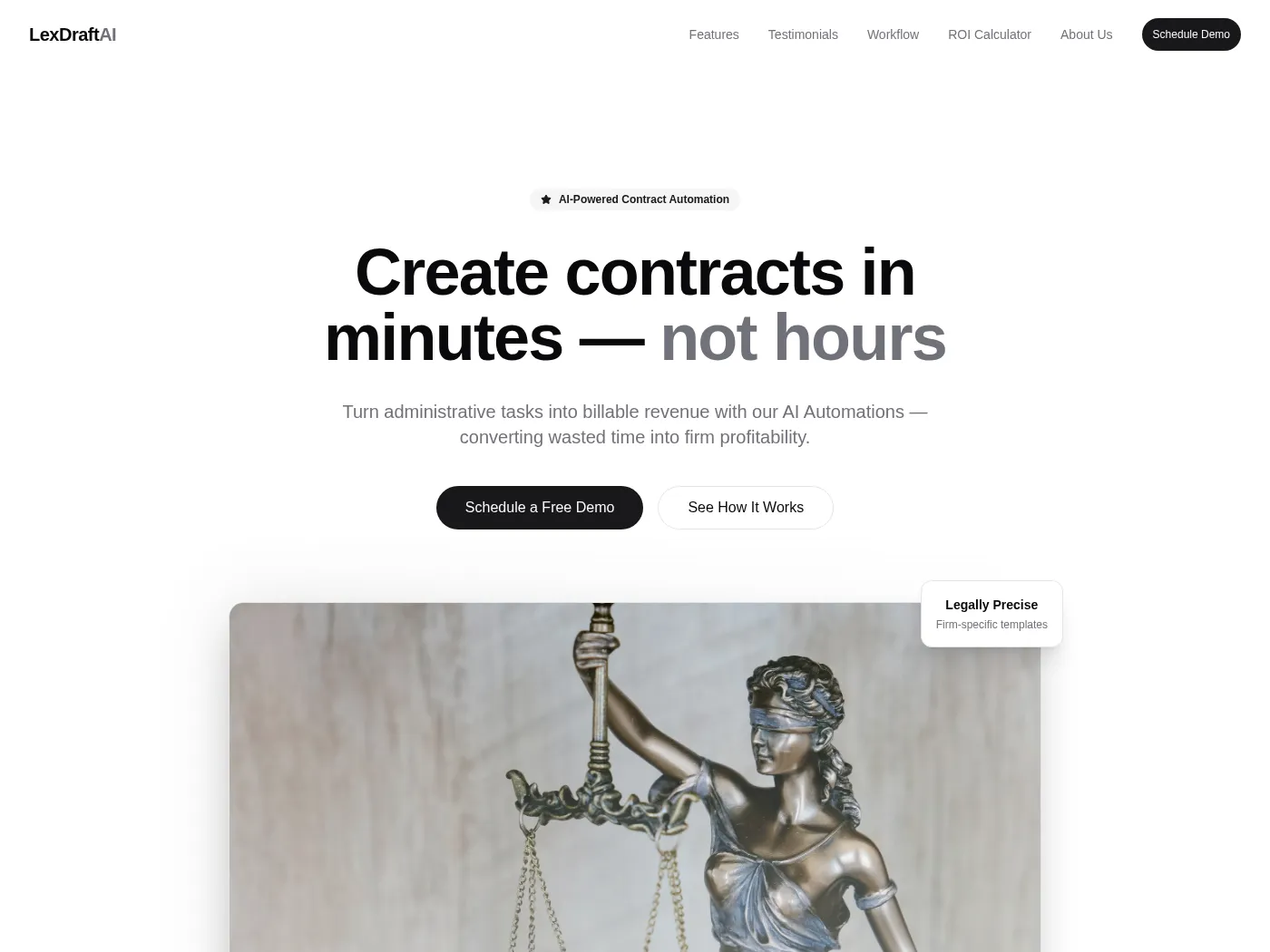 LexDraftAI Website Clone