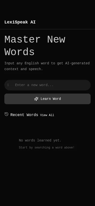 LexiSpeak AI App